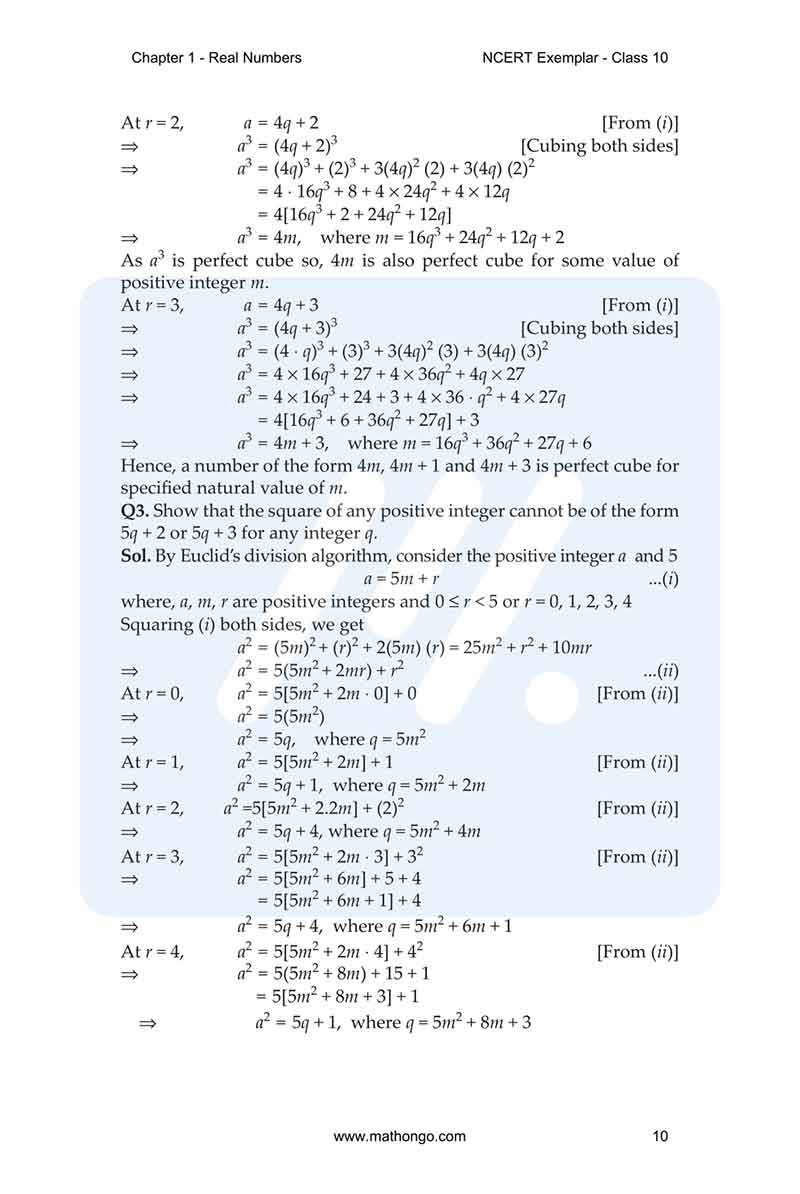 NCERT Exemplar for Class 10 Maths Chapter 1 – MathonGo
