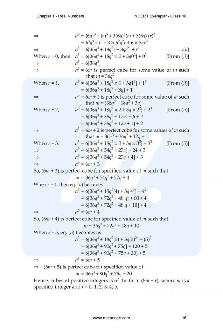 NCERT Exemplar for Class 10 Maths Chapter 1 – MathonGo