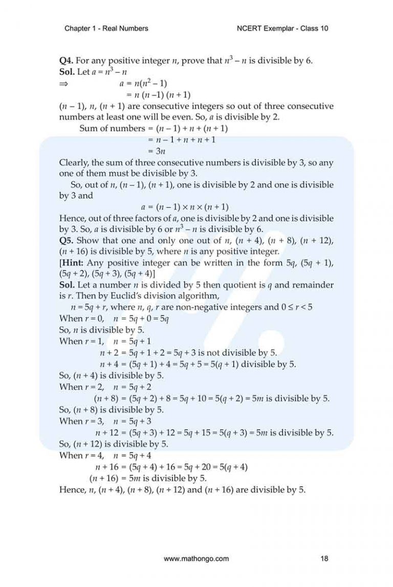 NCERT Exemplar for Class 10 Maths Chapter 1 – MathonGo