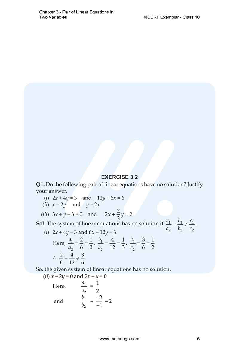 NCERT Exemplar For Class 10 Maths Chapter 3 MathonGo NCERT Exemplar For Class 10 Maths Chapter 3 MathonGo