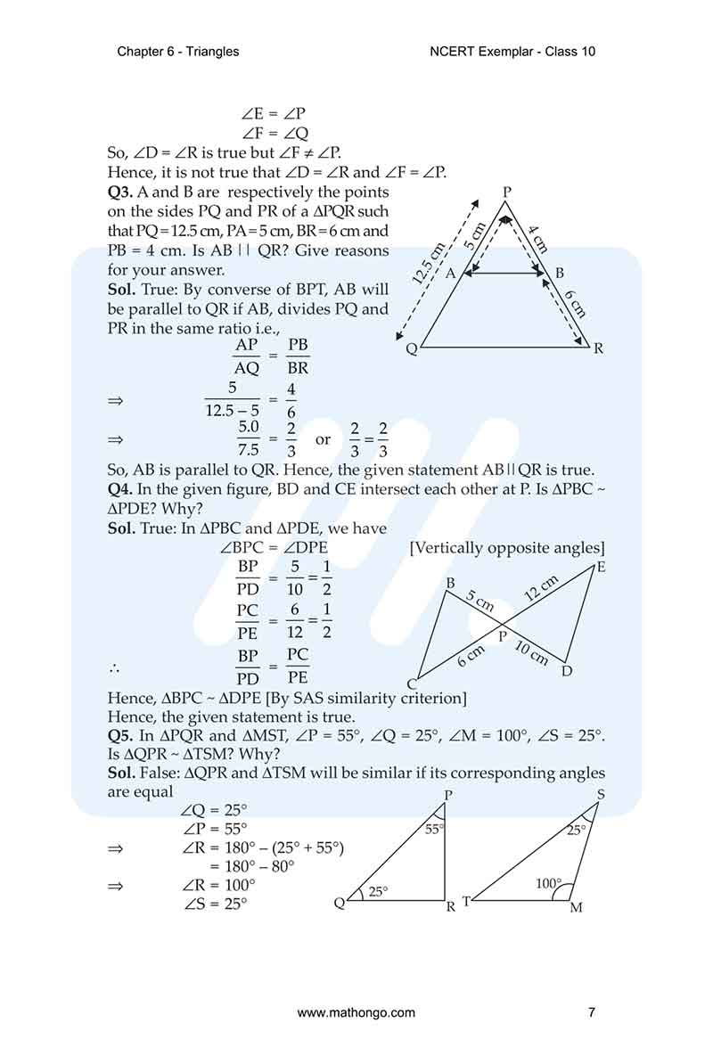 NCERT Exemplar for Class 10 Maths Chapter 6 – MathonGo
