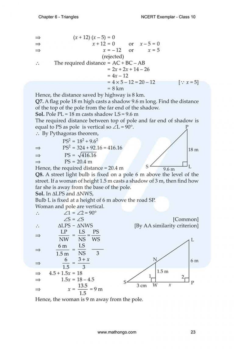 NCERT Exemplar for Class 10 Maths Chapter 6 – MathonGo