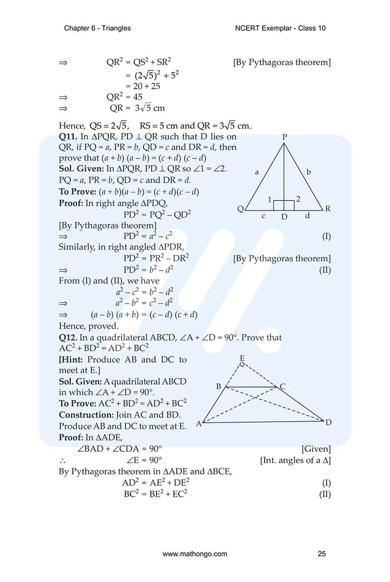 NCERT Exemplar for Class 10 Maths Chapter 6 – MathonGo