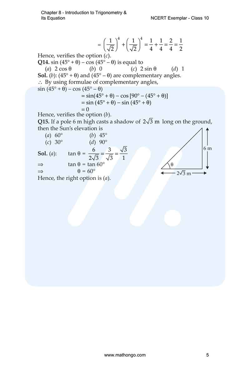 NCERT Exemplar for Class 10 Maths Chapter 8 – MathonGo