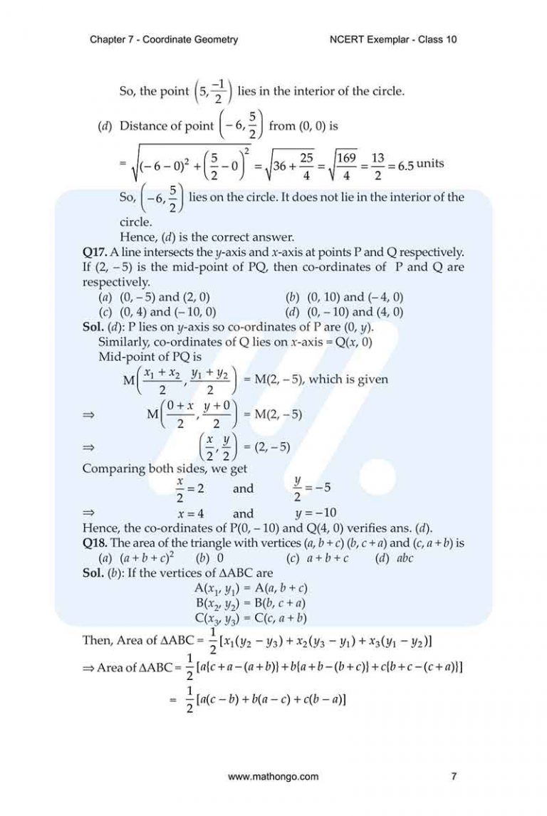 NCERT Exemplar for Class 10 Maths Chapter 7 – MathonGo