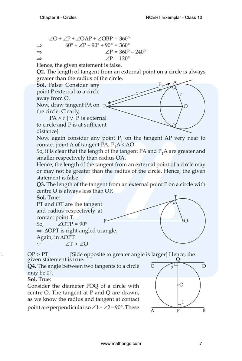 NCERT Exemplar for Class 10 Maths Chapter 9 – MathonGo