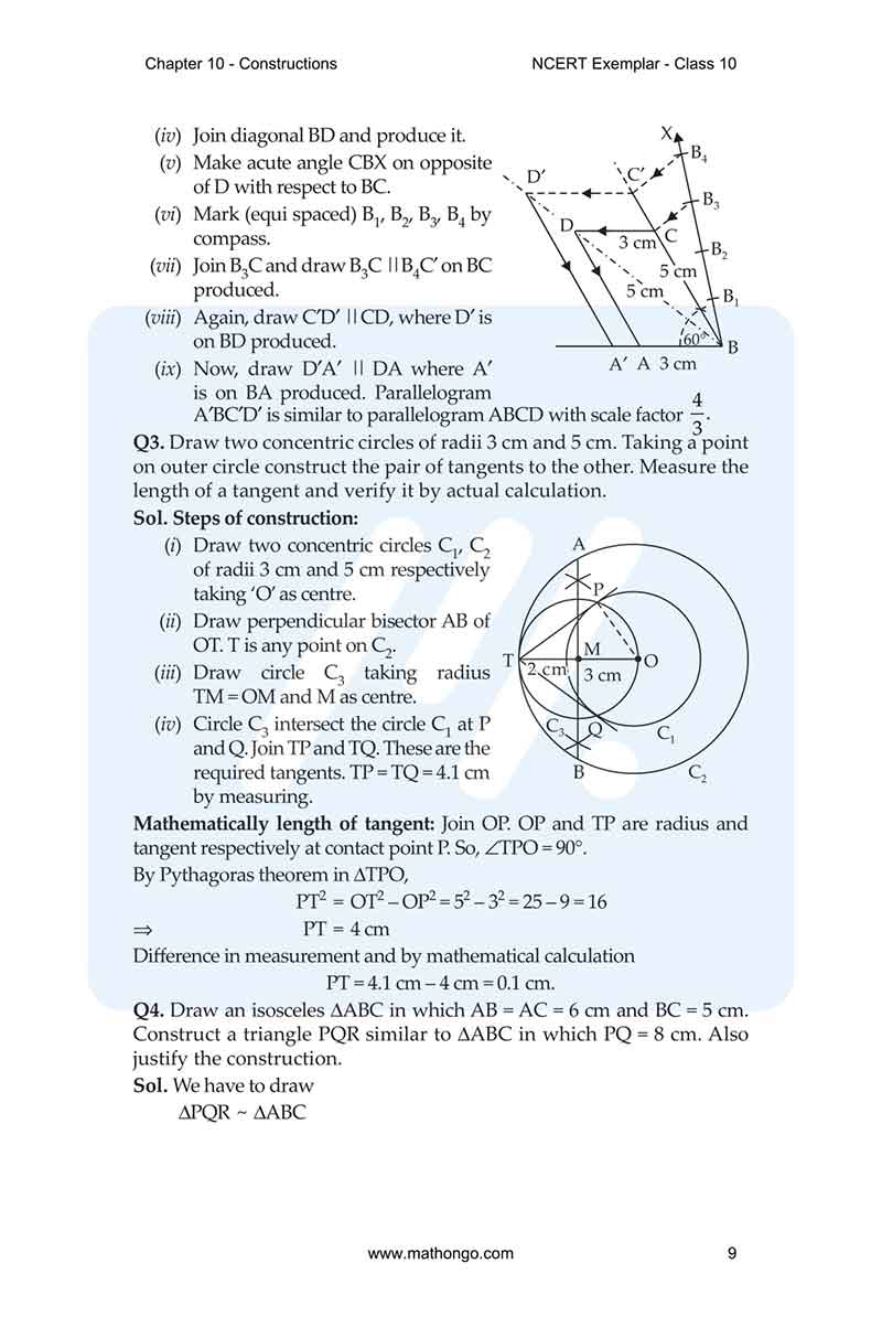 NCERT Exemplar for Class 10 Maths Chapter 10 – MathonGo