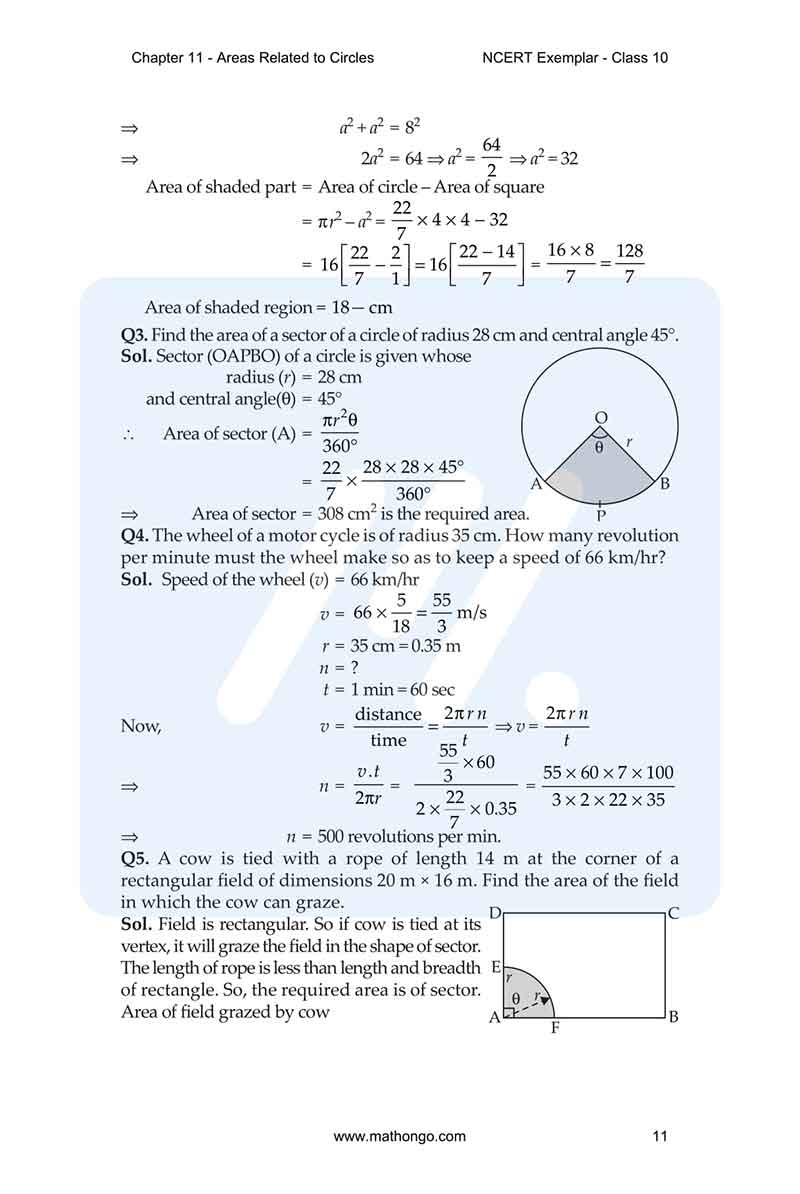 NCERT Exemplar for Class 10 Maths Chapter 11 – MathonGo