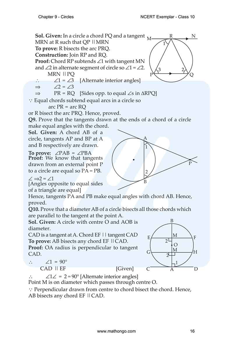 NCERT Exemplar for Class 10 Maths Chapter 9 – MathonGo