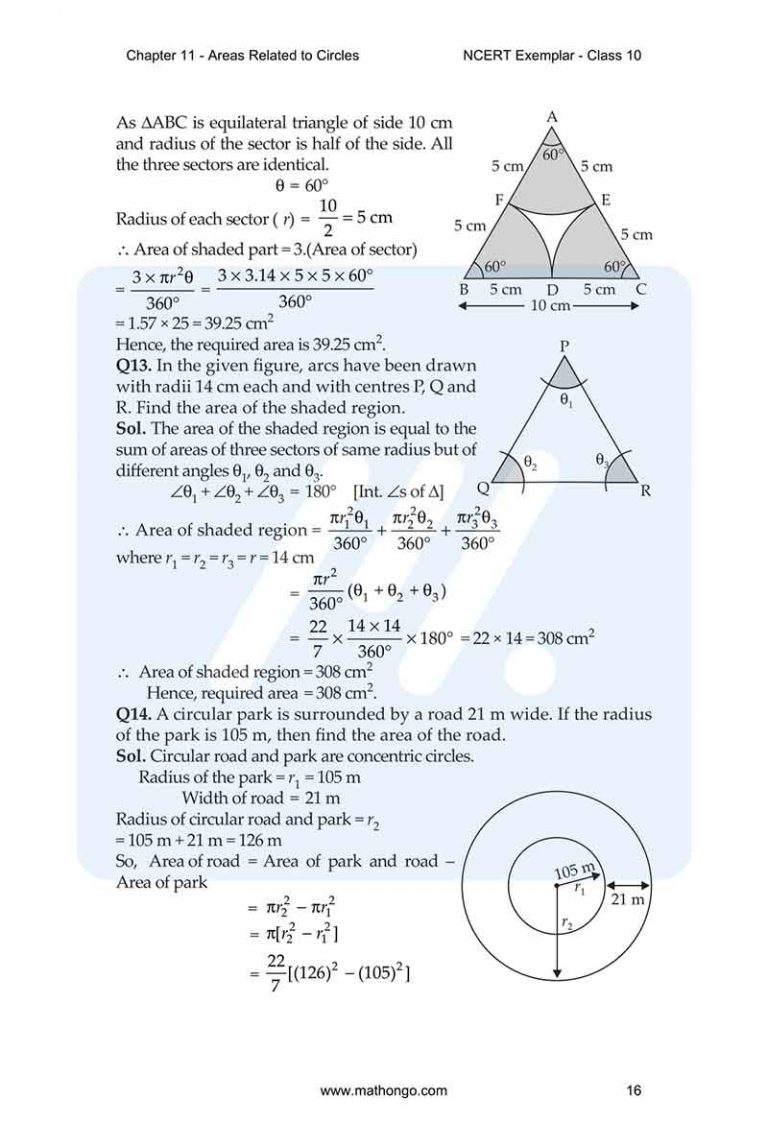 NCERT Exemplar for Class 10 Maths Chapter 11 – MathonGo