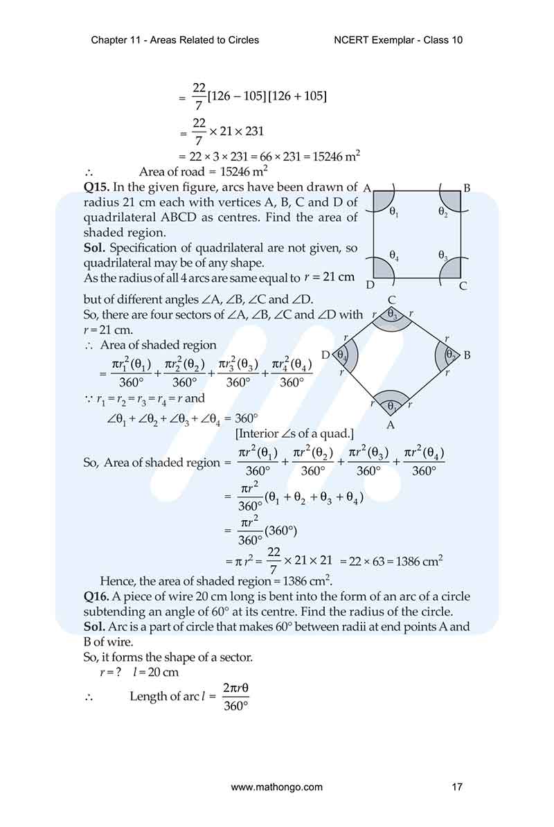 NCERT Exemplar for Class 10 Maths Chapter 11 – MathonGo