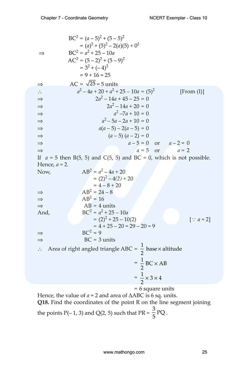NCERT Exemplar for Class 10 Maths Chapter 7 – MathonGo