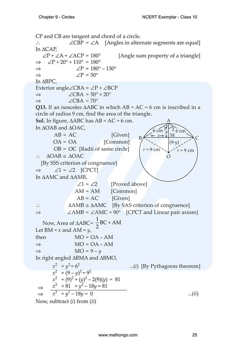 NCERT Exemplar for Class 10 Maths Chapter 9 – MathonGo