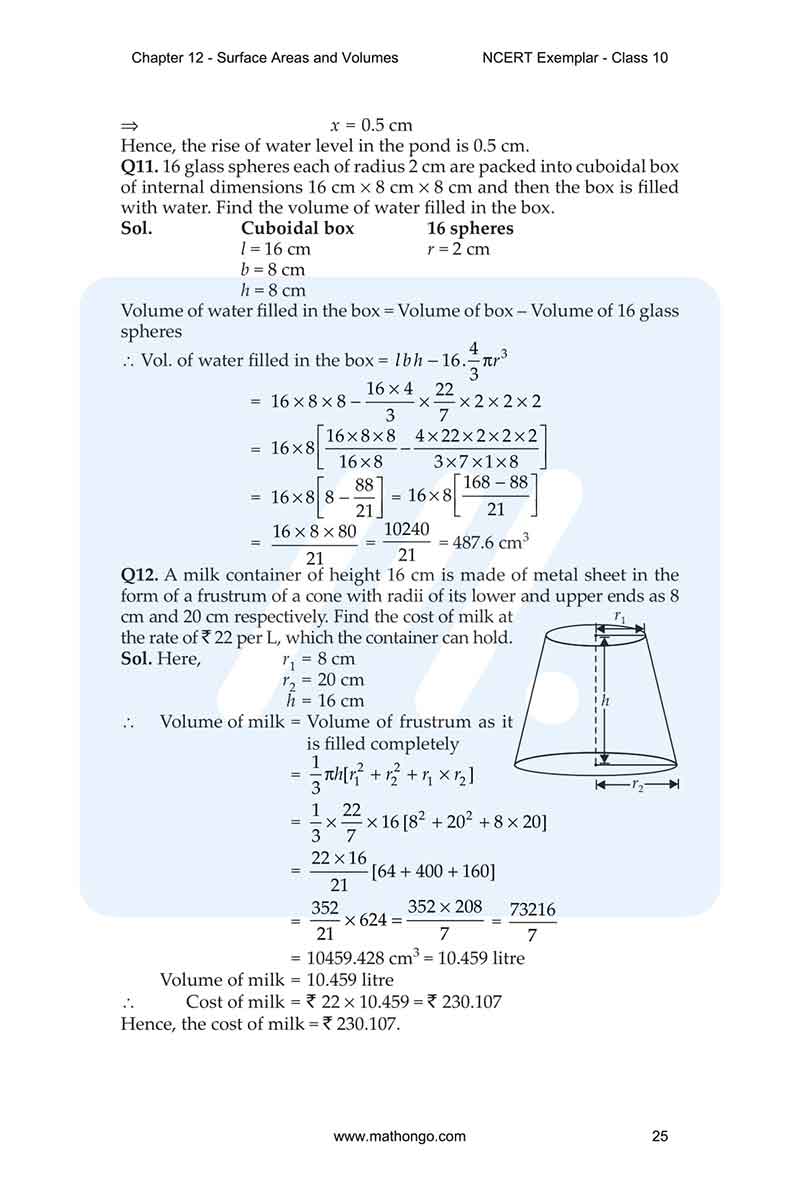 NCERT Exemplar for Class 10 Maths Chapter 12 – MathonGo
