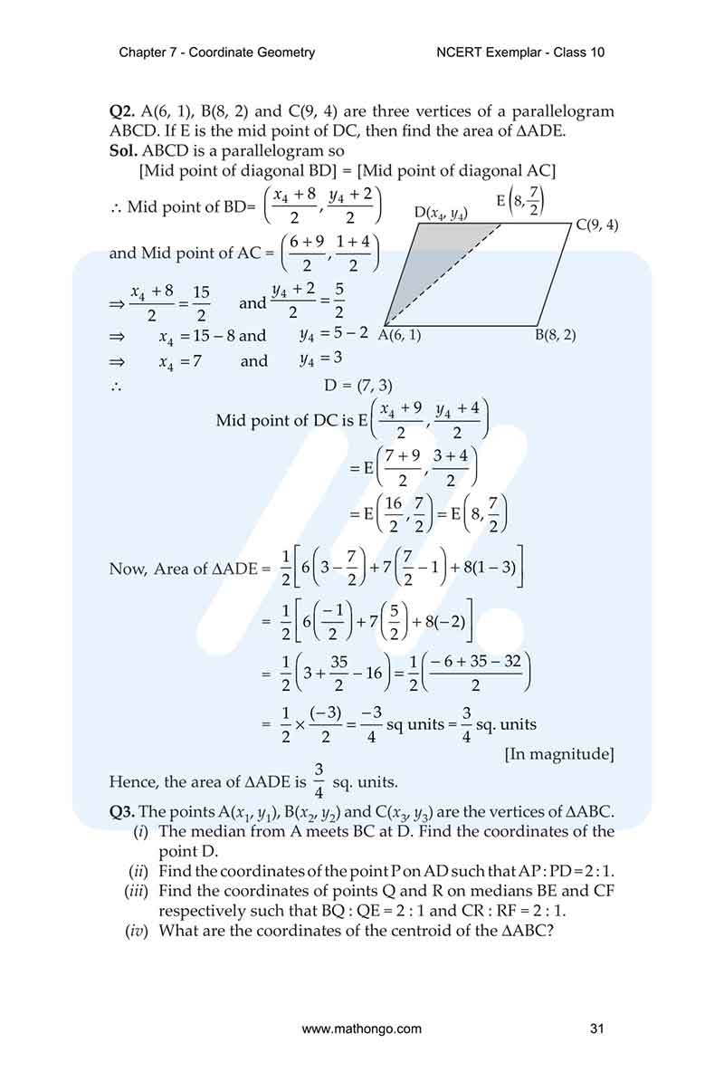 NCERT Exemplar for Class 10 Maths Chapter 7 – MathonGo