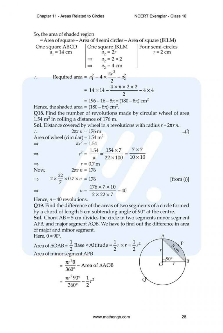 NCERT Exemplar for Class 10 Maths Chapter 11 – MathonGo