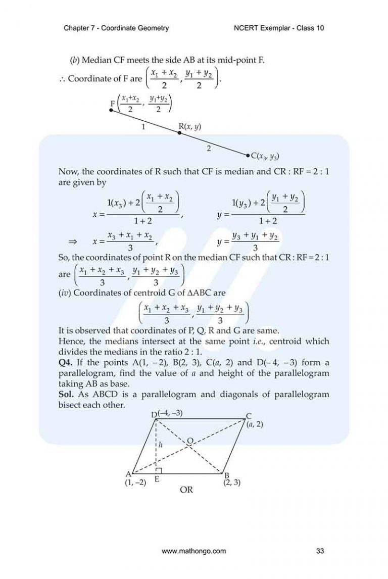 NCERT Exemplar for Class 10 Maths Chapter 7 – MathonGo