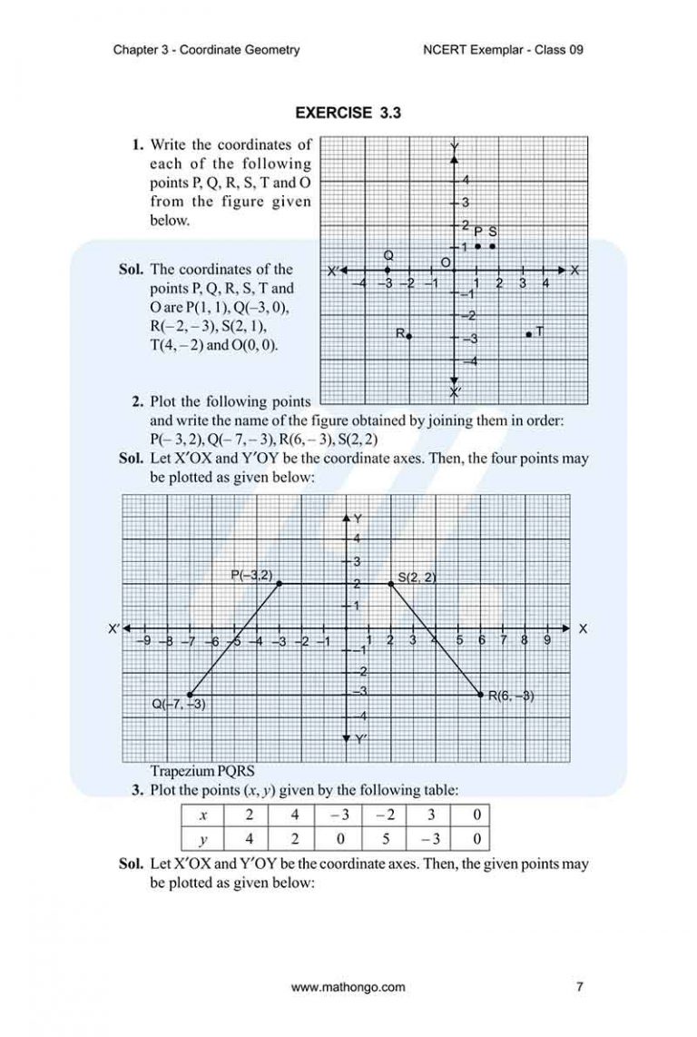 NCERT Exemplar for Class 9 Maths Chapter 3 – MathonGo