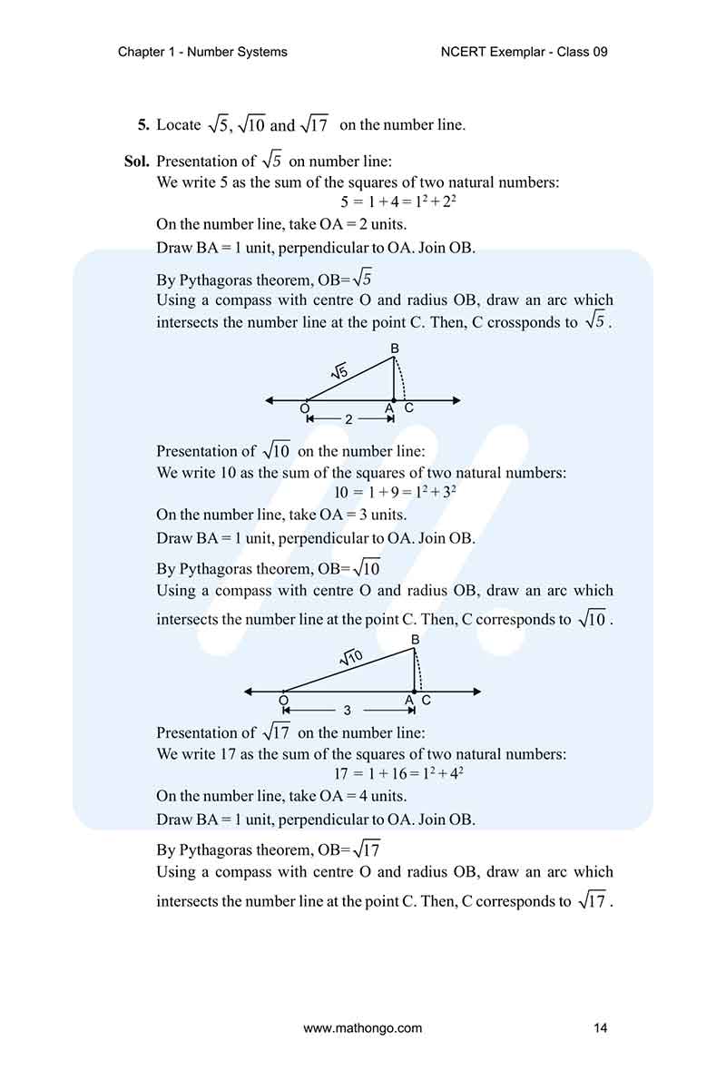 NCERT Exemplar for Class 9 Maths Chapter 1 – MathonGo