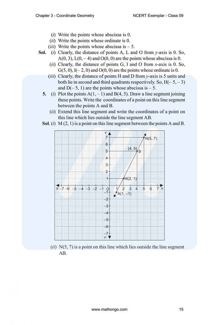 NCERT Exemplar for Class 9 Maths Chapter 3 – MathonGo