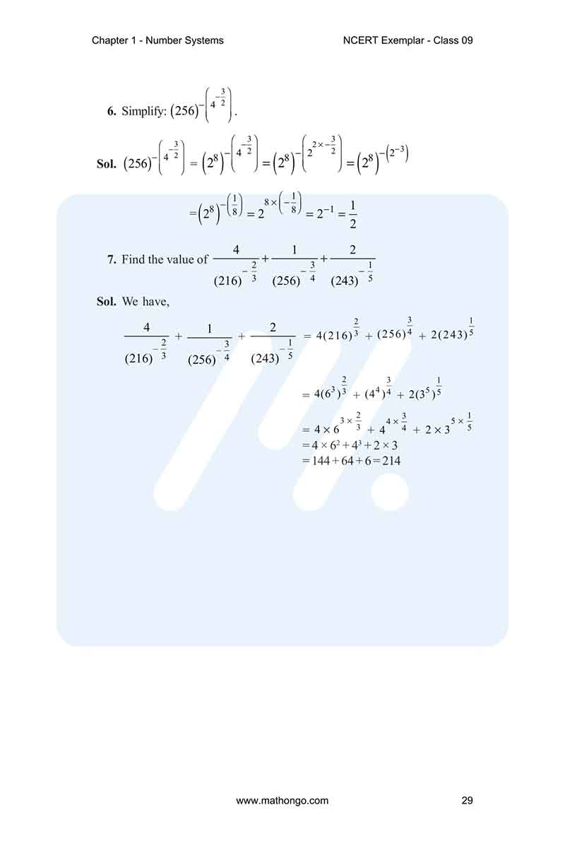NCERT Exemplar for Class 9 Maths Chapter 1 – MathonGo