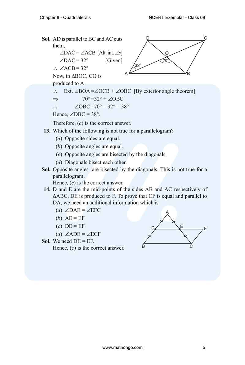NCERT Exemplar for Class 9 Maths Chapter 8 – MathonGo