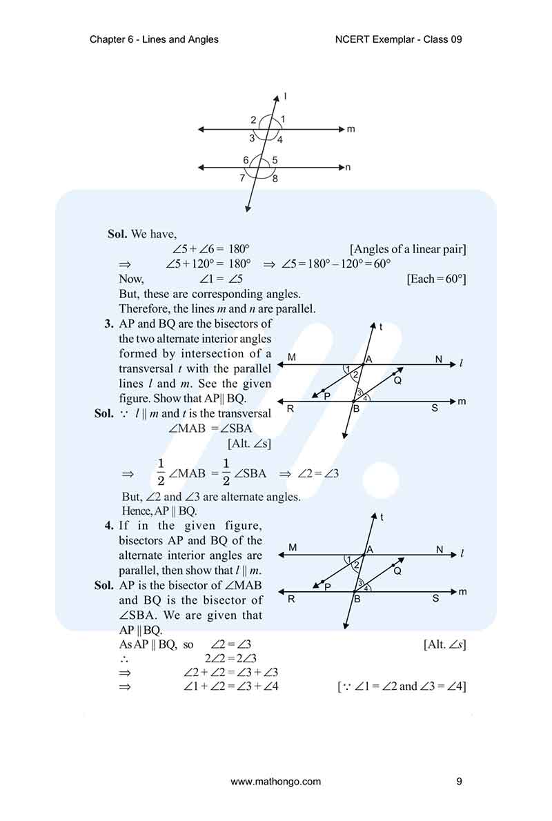 NCERT Exemplar for Class 9 Maths Chapter 6 – MathonGo