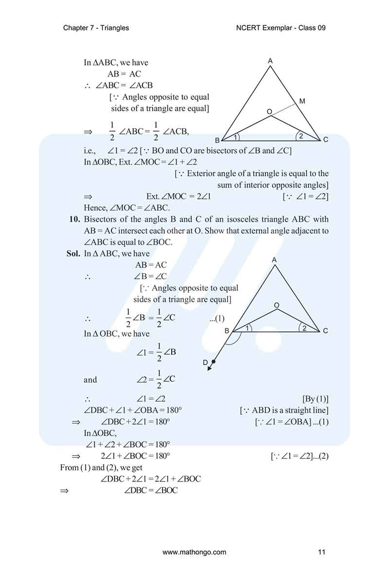 NCERT Exemplar for Class 9 Maths Chapter 7 – MathonGo