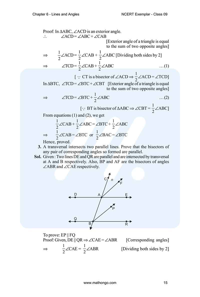 NCERT Exemplar for Class 9 Maths Chapter 6 – MathonGo