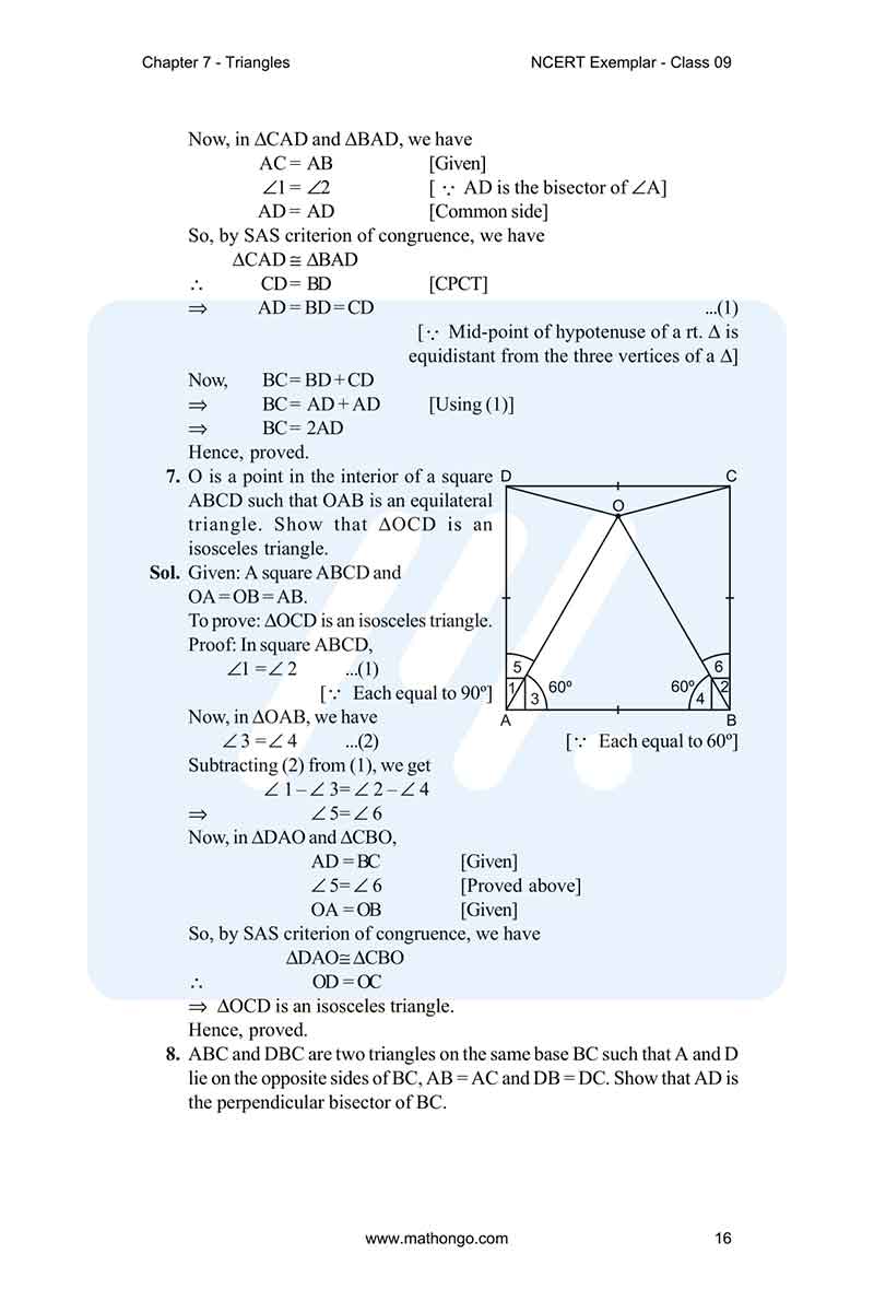 NCERT Exemplar for Class 9 Maths Chapter 7 – MathonGo