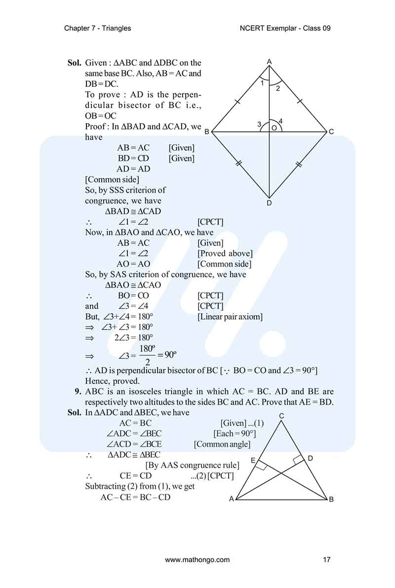NCERT Exemplar for Class 9 Maths Chapter 7 – MathonGo