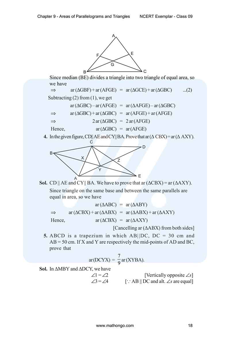 NCERT Exemplar for Class 9 Maths Chapter 9 – MathonGo