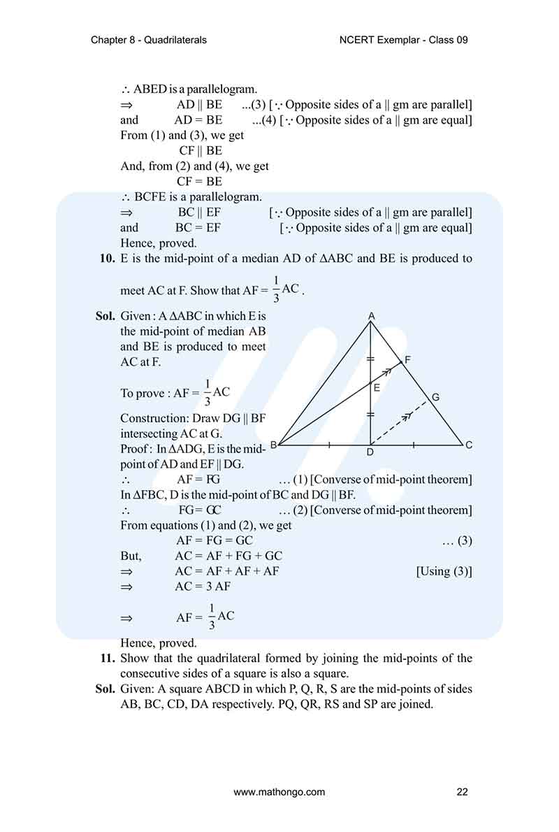 NCERT Exemplar for Class 9 Maths Chapter 8 – MathonGo