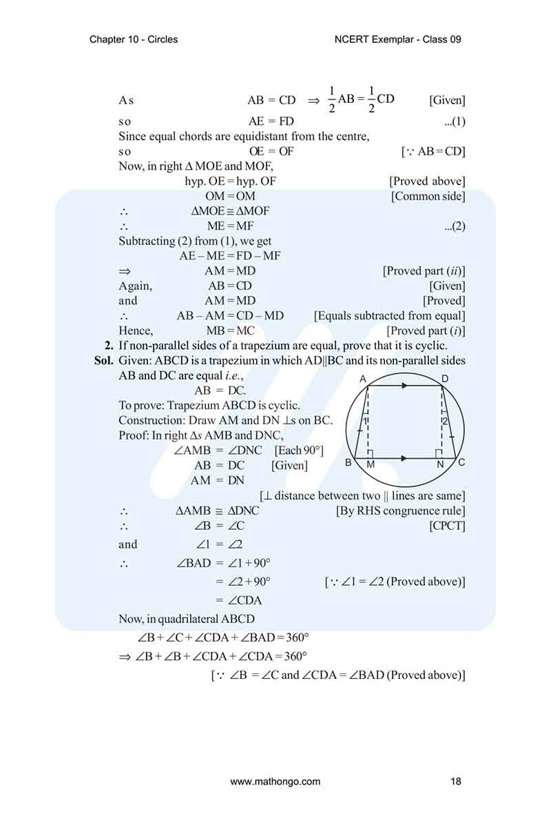 NCERT Exemplar for Class 9 Maths Chapter 10 – MathonGo