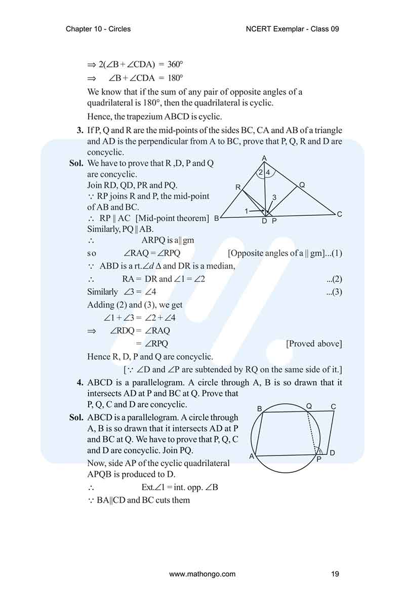 NCERT Exemplar for Class 9 Maths Chapter 10 – MathonGo