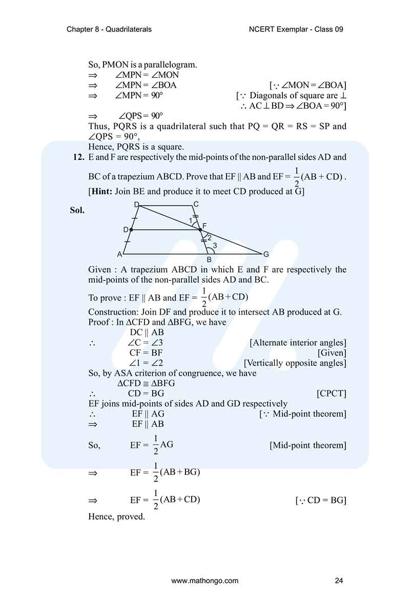 NCERT Exemplar For Class 9 Maths Chapter 8 MathonGo NCERT Exemplar For Class 9 Maths Chapter 8 MathonGo