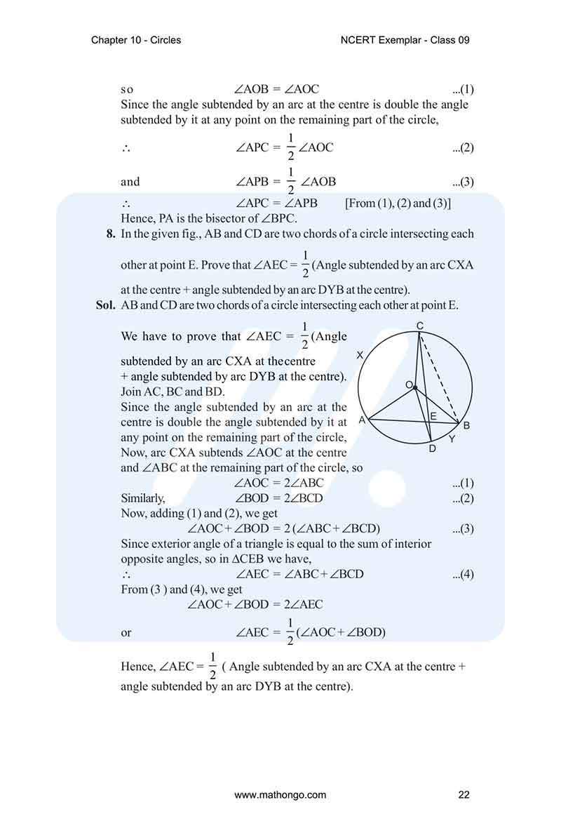NCERT Exemplar for Class 9 Maths Chapter 10 – MathonGo