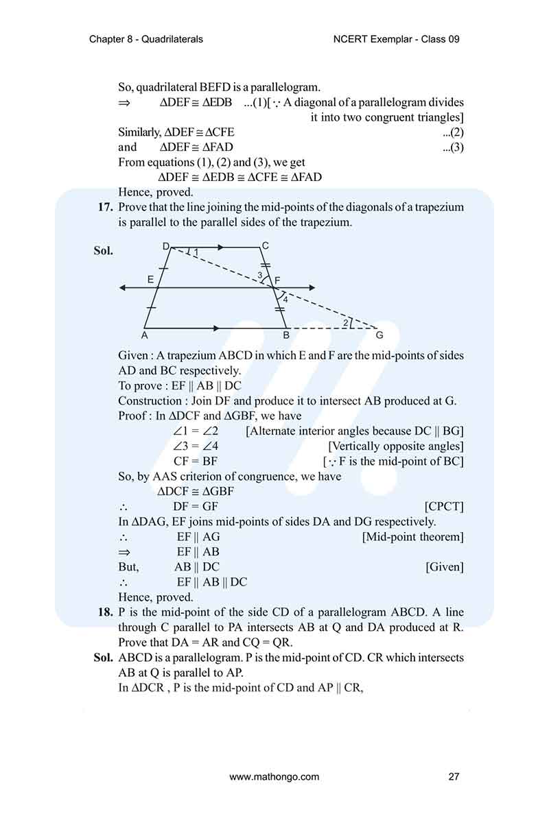 NCERT Exemplar for Class 9 Maths Chapter 8 – MathonGo