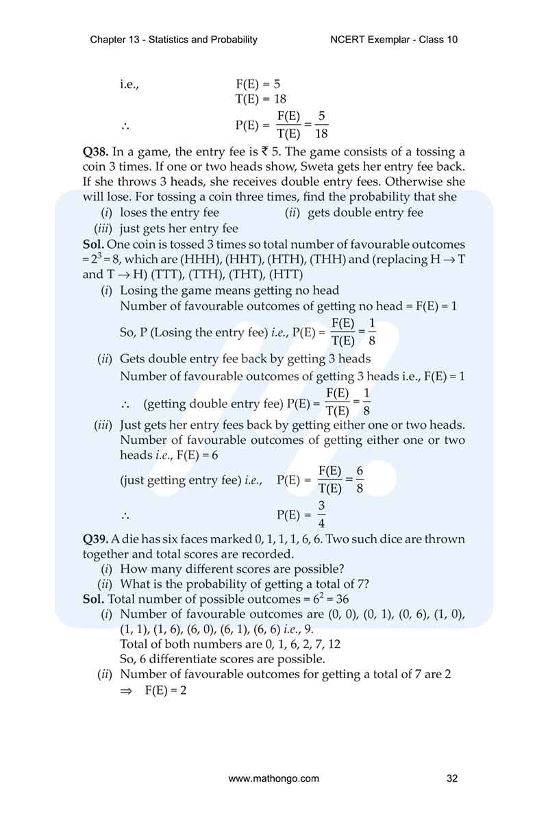 NCERT Exemplar for Class 10 Maths Chapter 13 – MathonGo