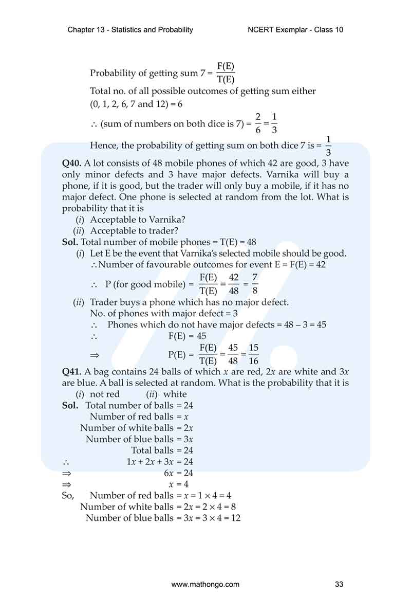 NCERT Exemplar for Class 10 Maths Chapter 13 – MathonGo