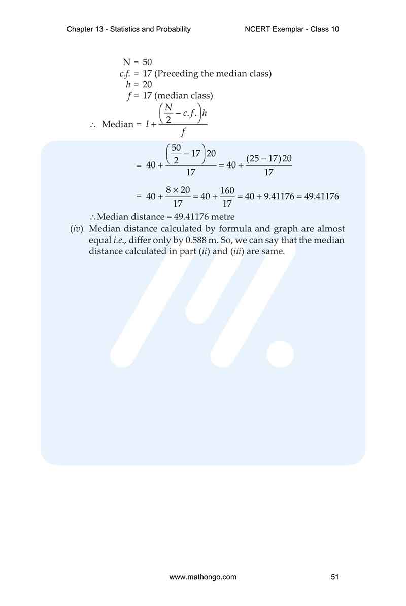 NCERT Exemplar for Class 10 Maths Chapter 13 – MathonGo