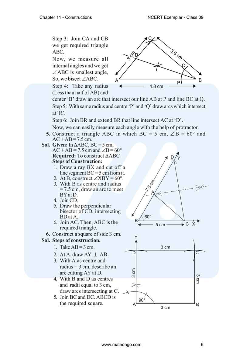 NCERT Exemplar for Class 9 Maths Chapter 11 – MathonGo