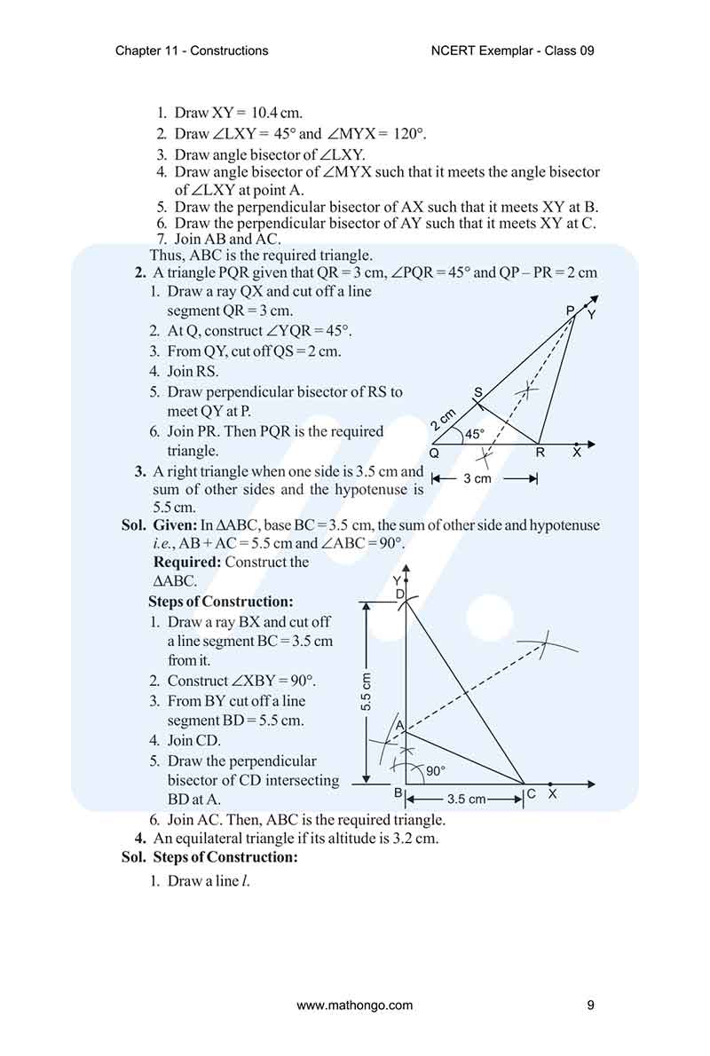 NCERT Exemplar for Class 9 Maths Chapter 11 – MathonGo
