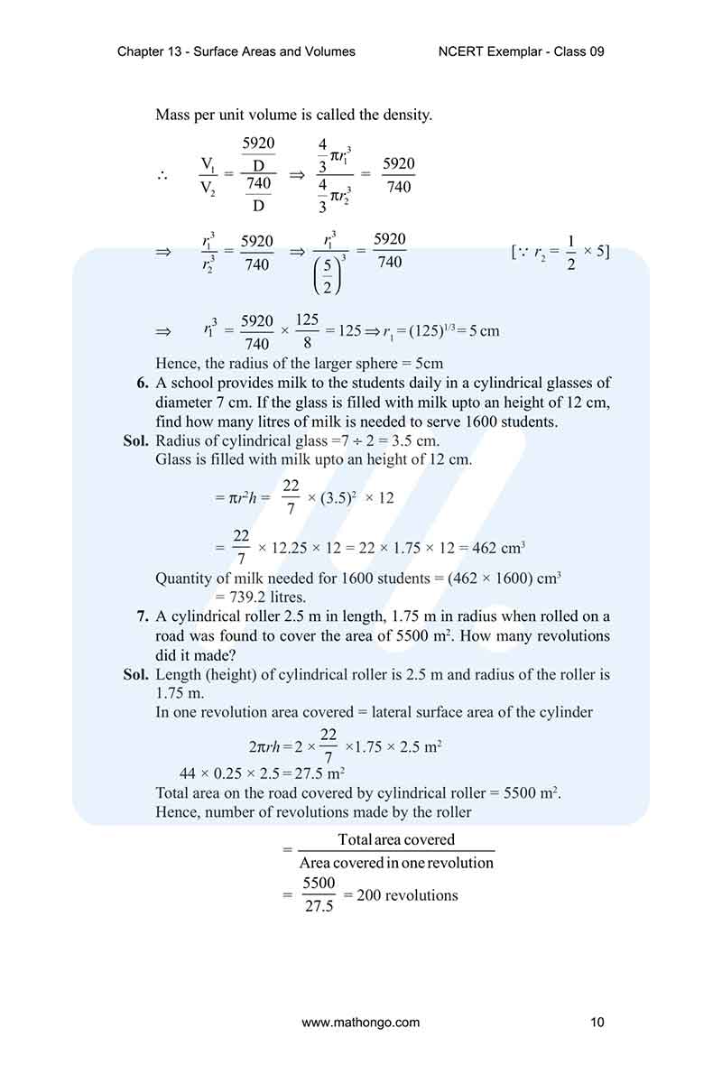 NCERT Exemplar for Class 9 Maths Chapter 13 – MathonGo