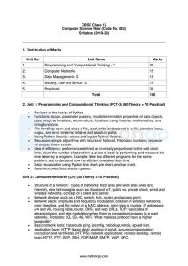 CBSE Syllabus for Class 12 Computer Science – MathonGo