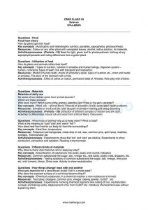 CBSE Syllabus for Class 7 Science – MathonGo