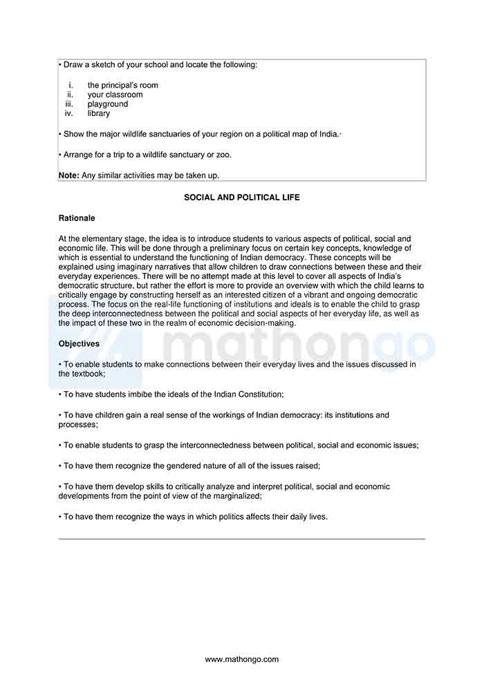 CBSE Syllabus For Class 6 Social Science MathonGo