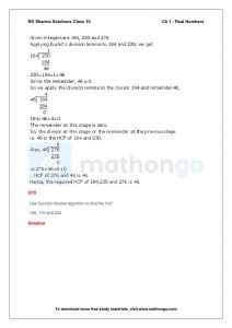 RD Sharma Class 10 Solutions Chapter 1 – Real Numbers – MathonGo