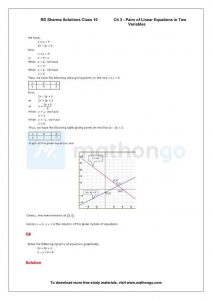 RD Sharma Class 10 Solutions Chapter 3 – Pair of Linear Equations in ...
