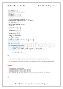 RD Sharma Class 10 Solutions Chapter 5 – Arithmetic Progressions – MathonGo